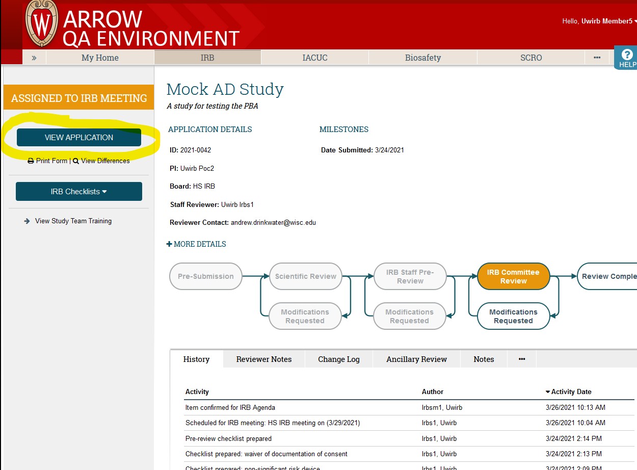 Finding Study-Related Documents in ARROW – Human Research Protection ...